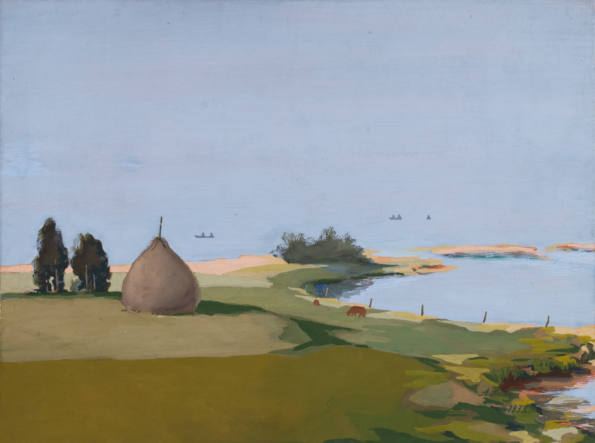 Maastik heinakuhjaga