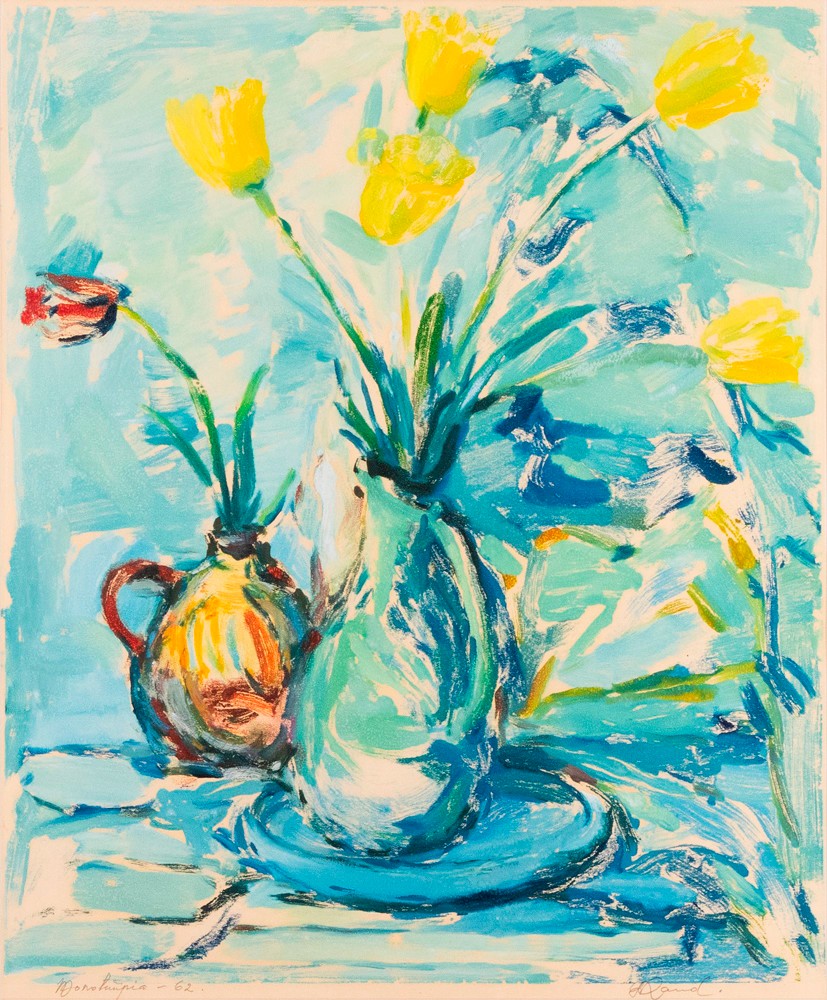 Natüürmort tulpidega